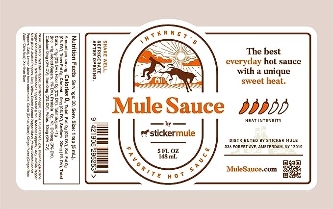 Mule Sauce by Stickermule – 5 fl. oz. | Smokin' Deal BBQ